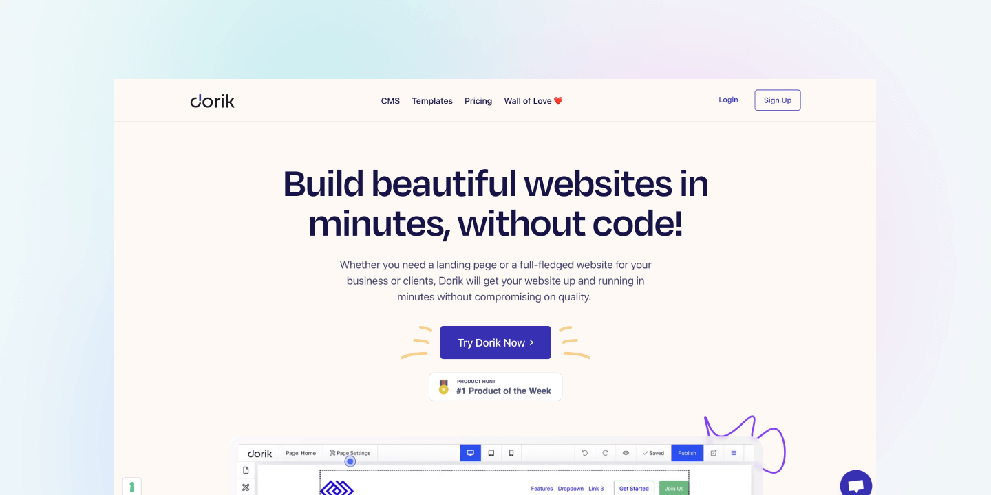 Dorik Review - Build a Beautiful Website Without Coding - Monetizely